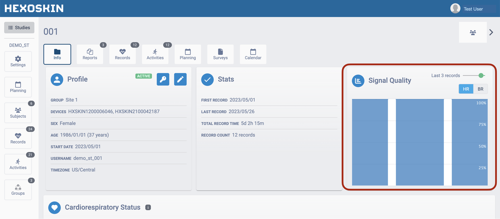 How to monitor signal quality (OneView Dashboard)